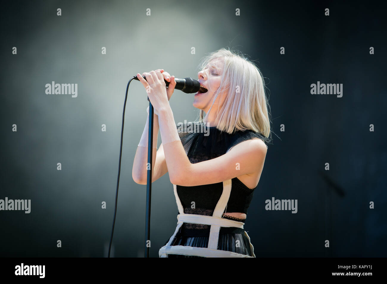 The talented Norwegian singer, musician and songwriter AURORA performs ...