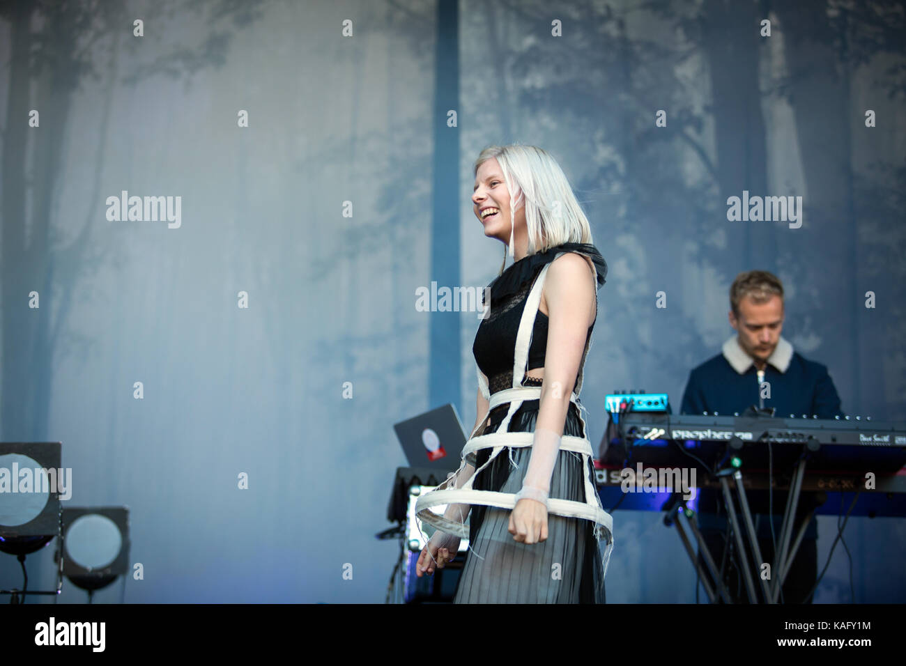 The talented Norwegian singer, musician and songwriter AURORA performs ...