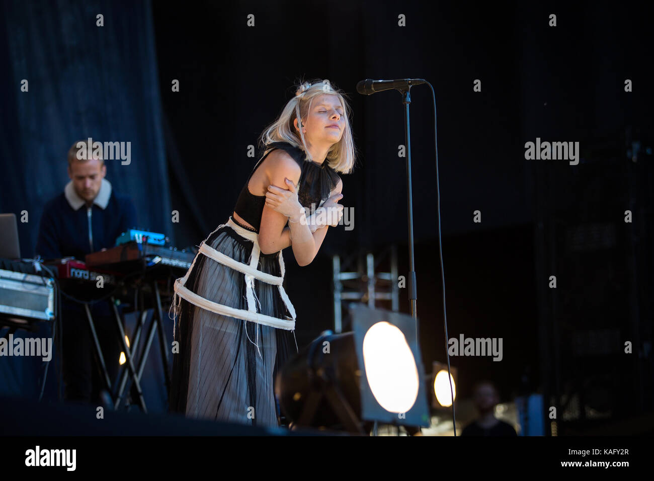 The talented Norwegian singer, musician and songwriter AURORA performs ...