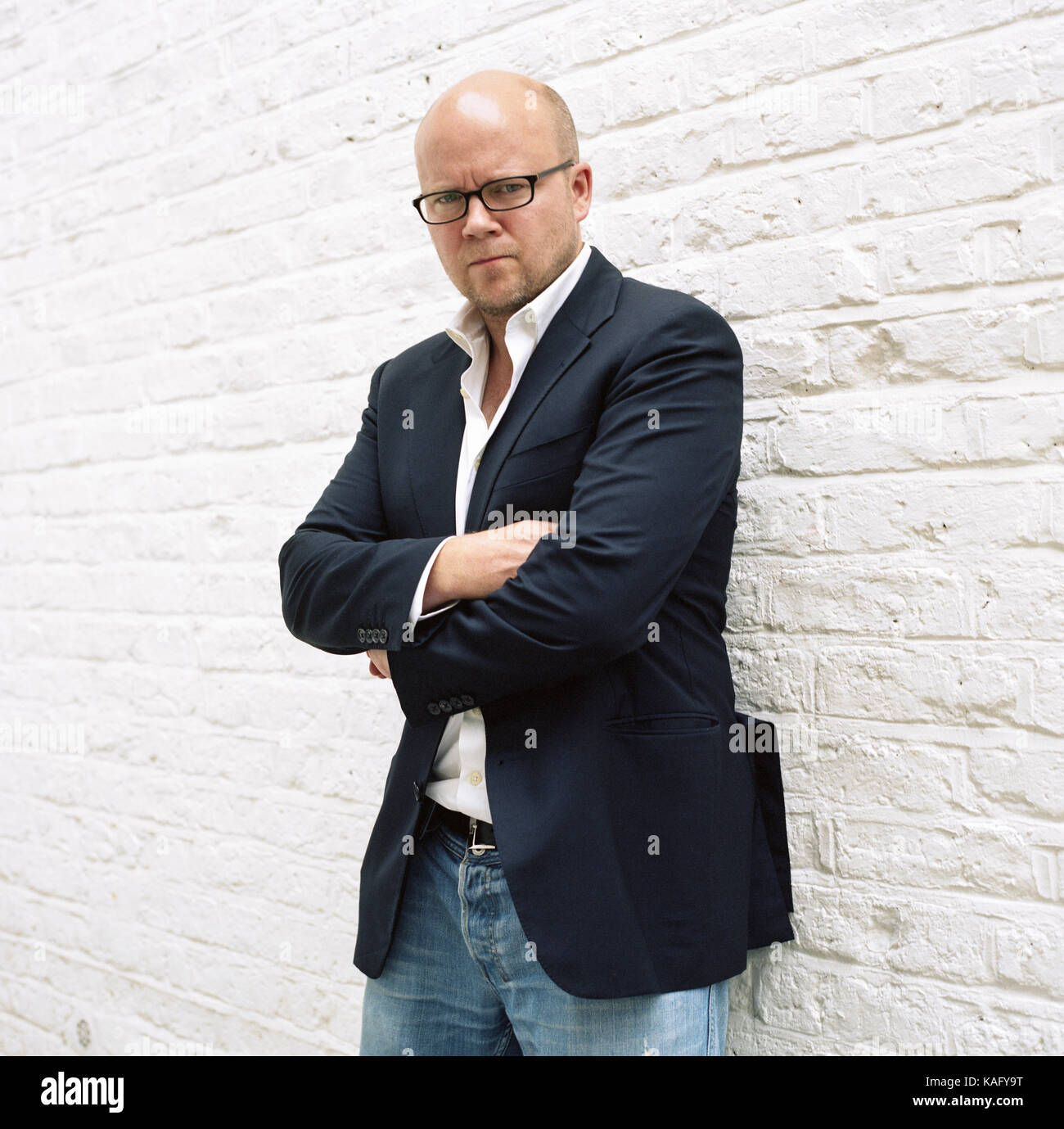 Toby Young, English Journalist and Author photographed in London ...