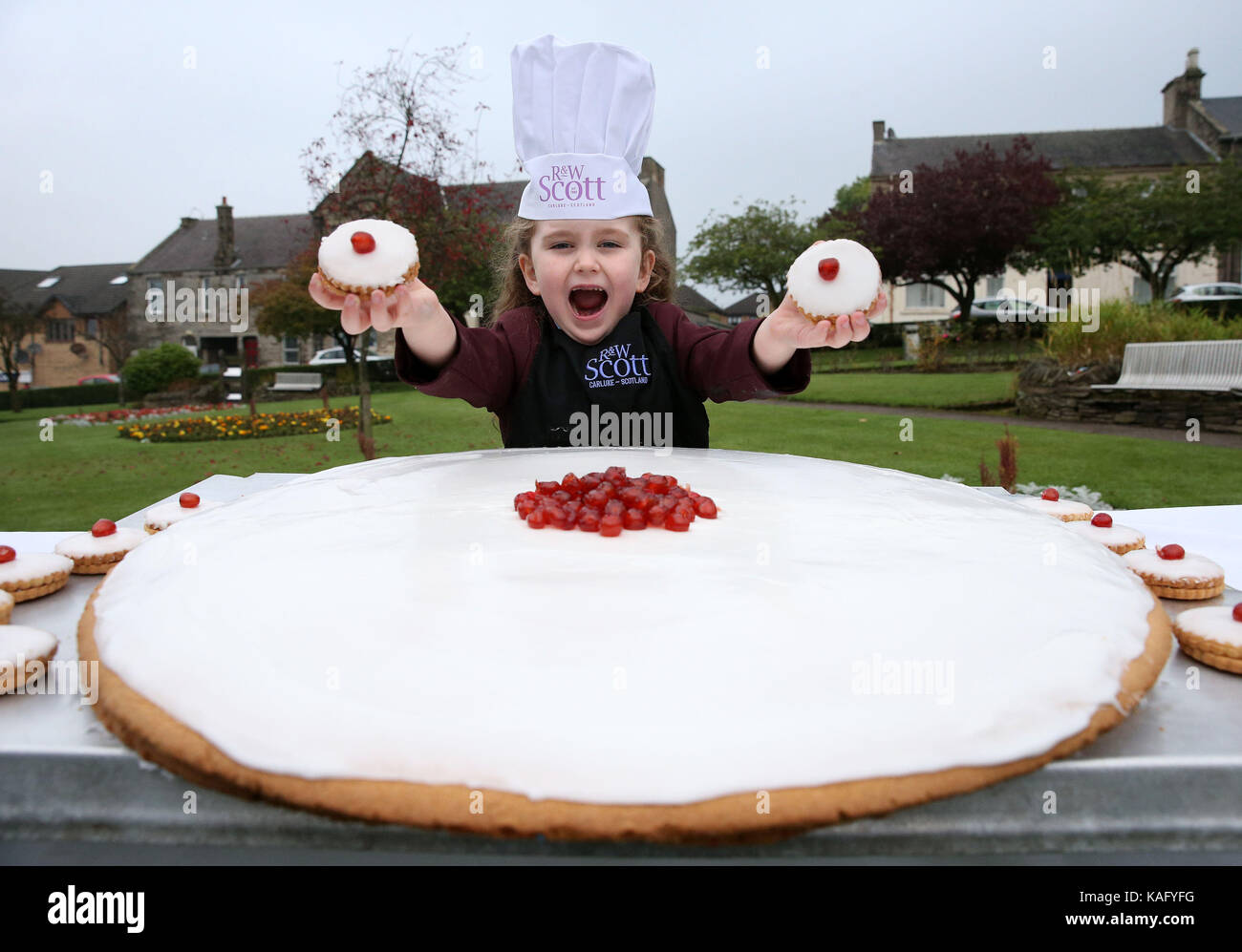 Lana Irvine (6) with what is claimed to be the world's largest ever ...