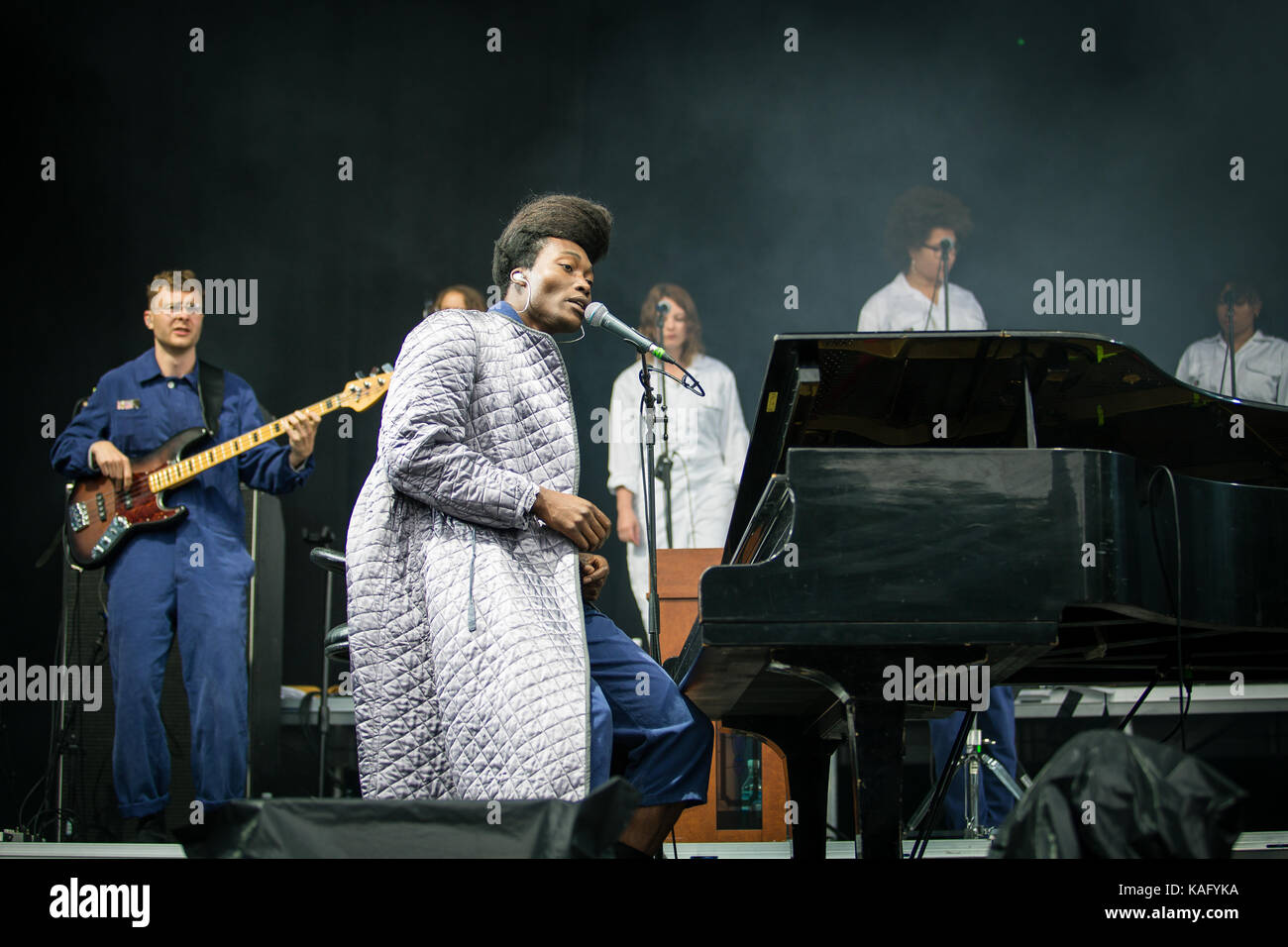 The English singer, musician, poet and songwriter Benjamin Clementine ...