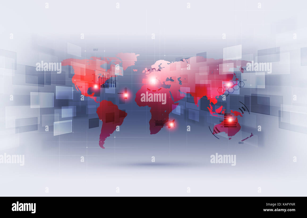 abstract internet technology connections concept smart interface Stock ...