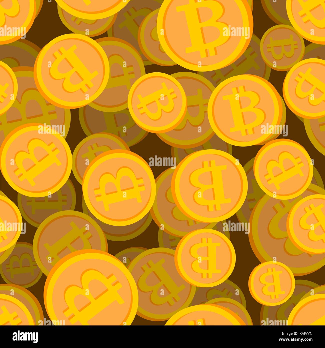 Bitcoin Seamless Pattern Cryptocurrency Background Vector Illustration Stock Vector Image