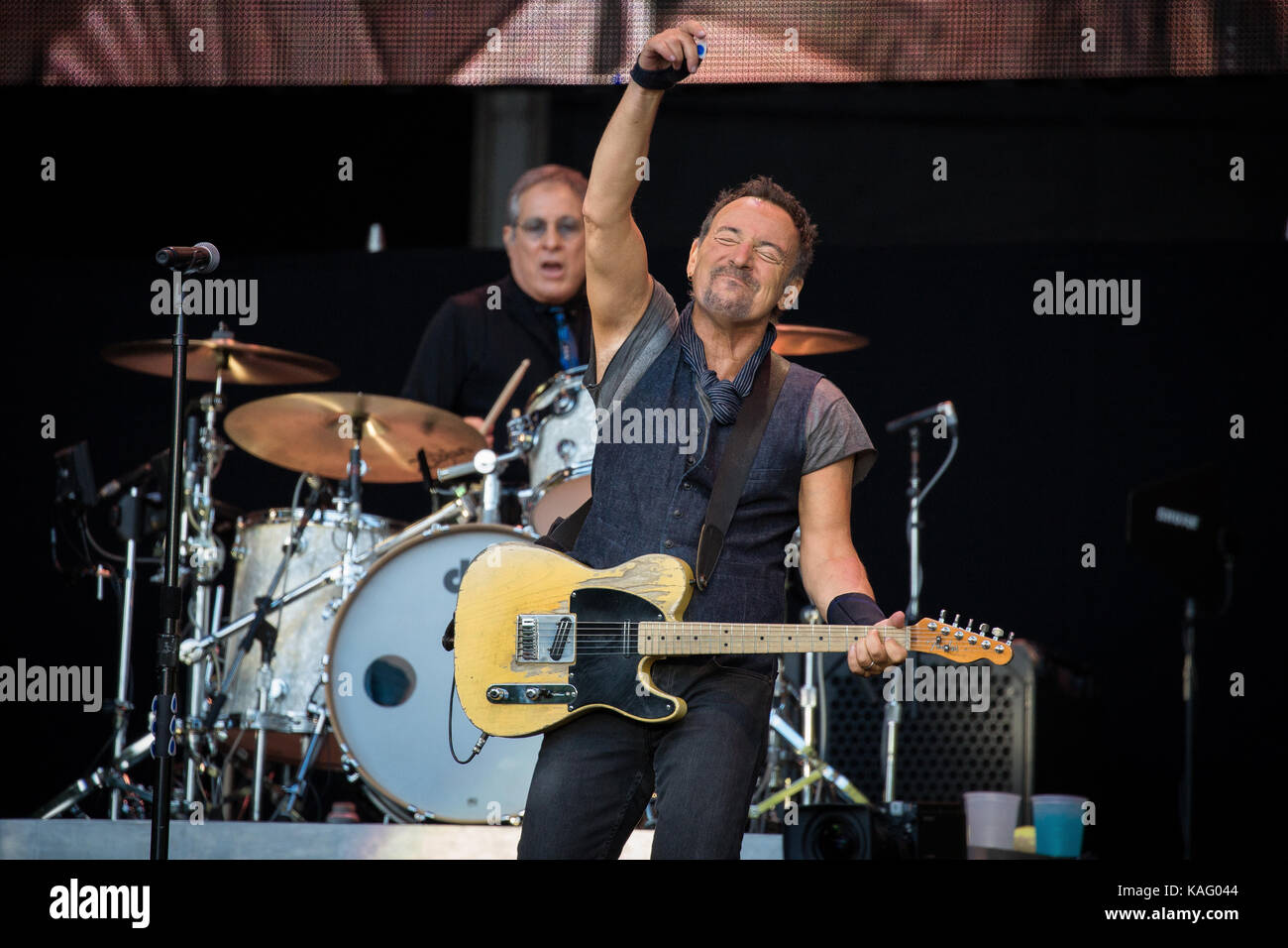 The American singer, songwriter and musician Bruce Springsteen performs ...