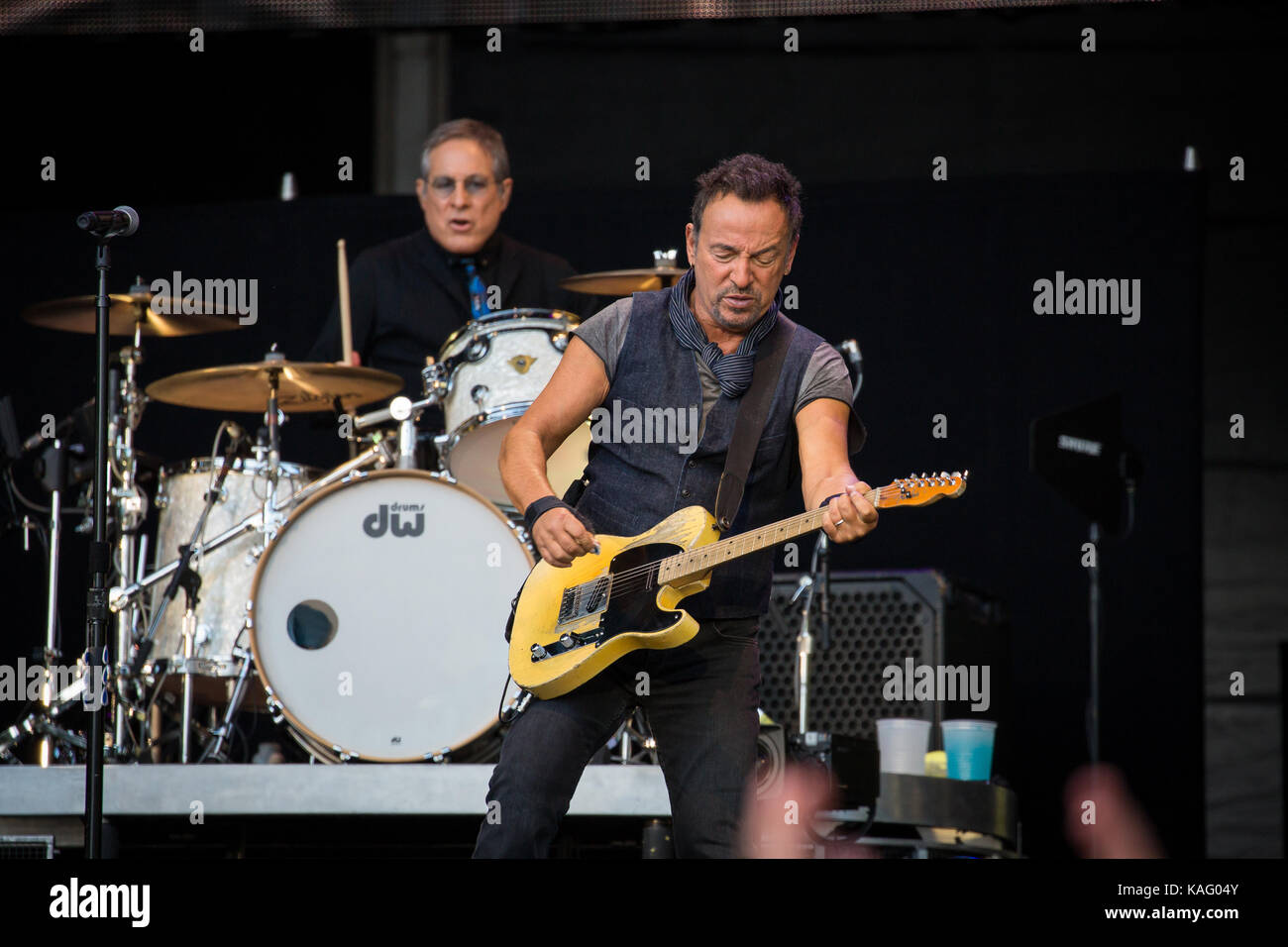 The American singer, songwriter and musician Bruce Springsteen performs ...