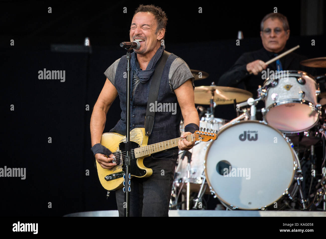 The American singer, songwriter and musician Bruce Springsteen performs ...
