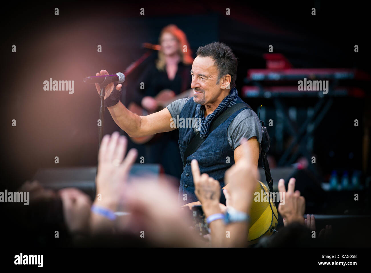 The American singer, songwriter and musician Bruce Springsteen performs ...