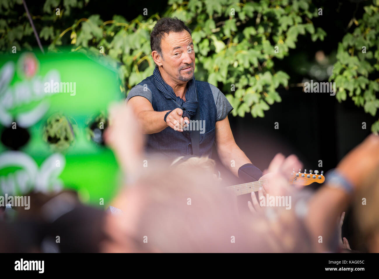 The American singer, songwriter and musician Bruce Springsteen performs ...