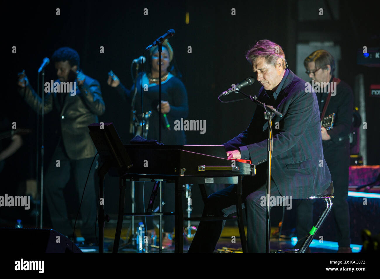 The English singer, songwriter and composer Bryan Ferry performs a live ...