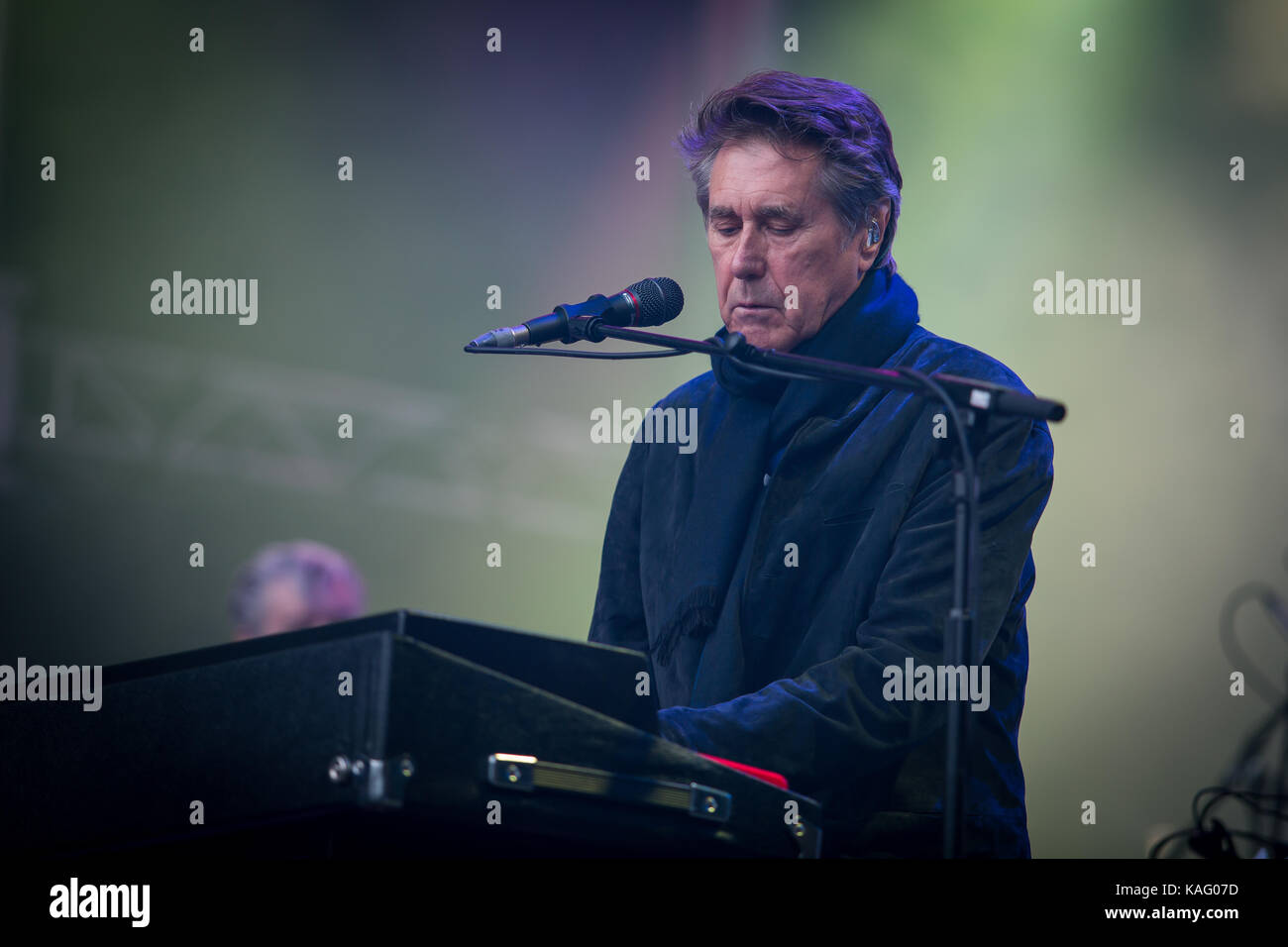 The English singer and songwriter Bryan Ferry performs a live concert ...