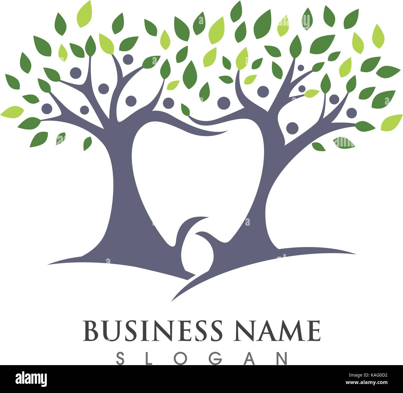 family tree logo template vector illustration Stock Vector Image & Art ...