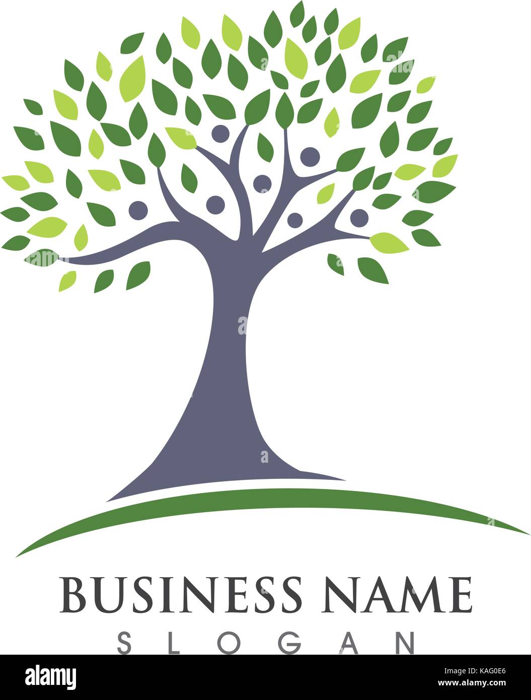 family tree logo template vector illustration Stock Vector Image & Art ...