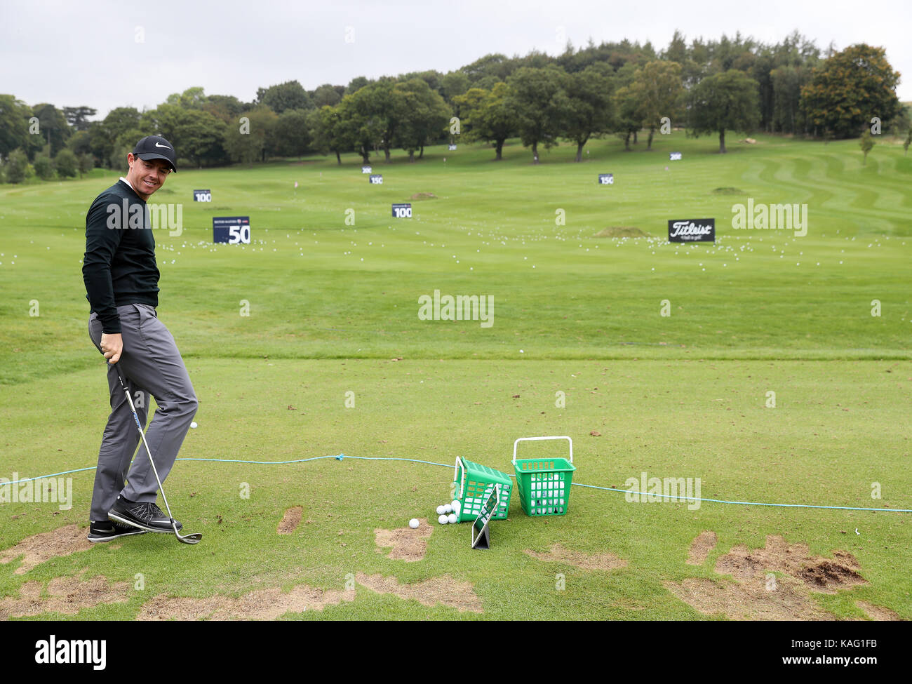 Northern Ireland's Rory McIlroy on the chipping range ahead of the ...