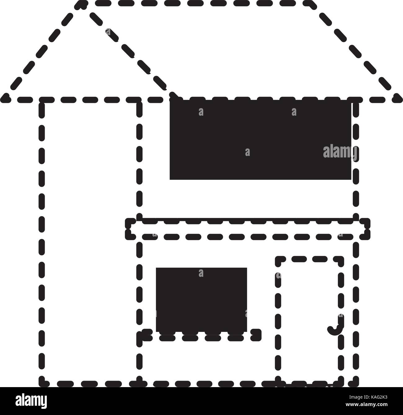 house sticker vector illustration Stock Vector Image & Art - Alamy