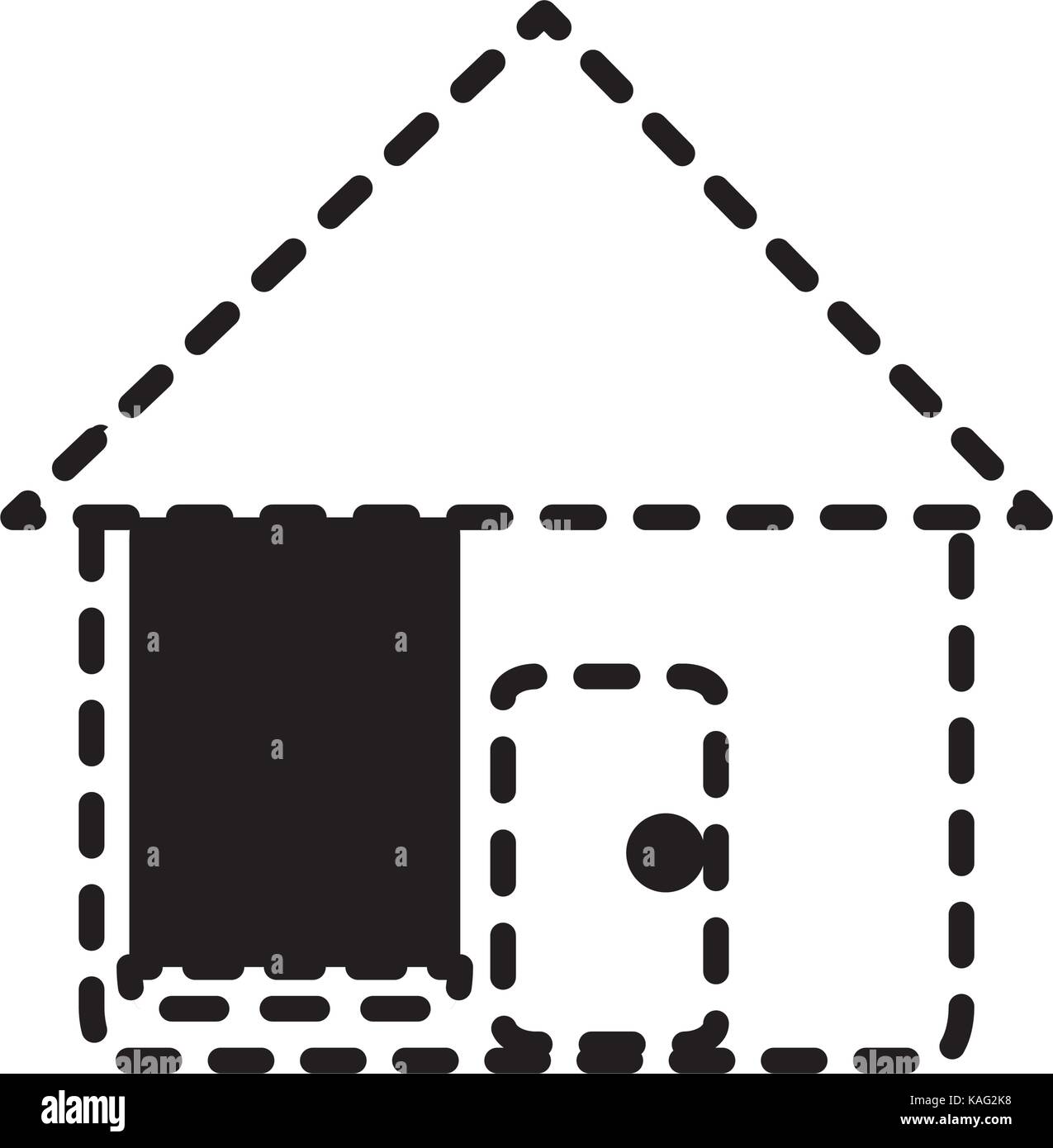 house sticker vector illustration Stock Vector Image & Art - Alamy