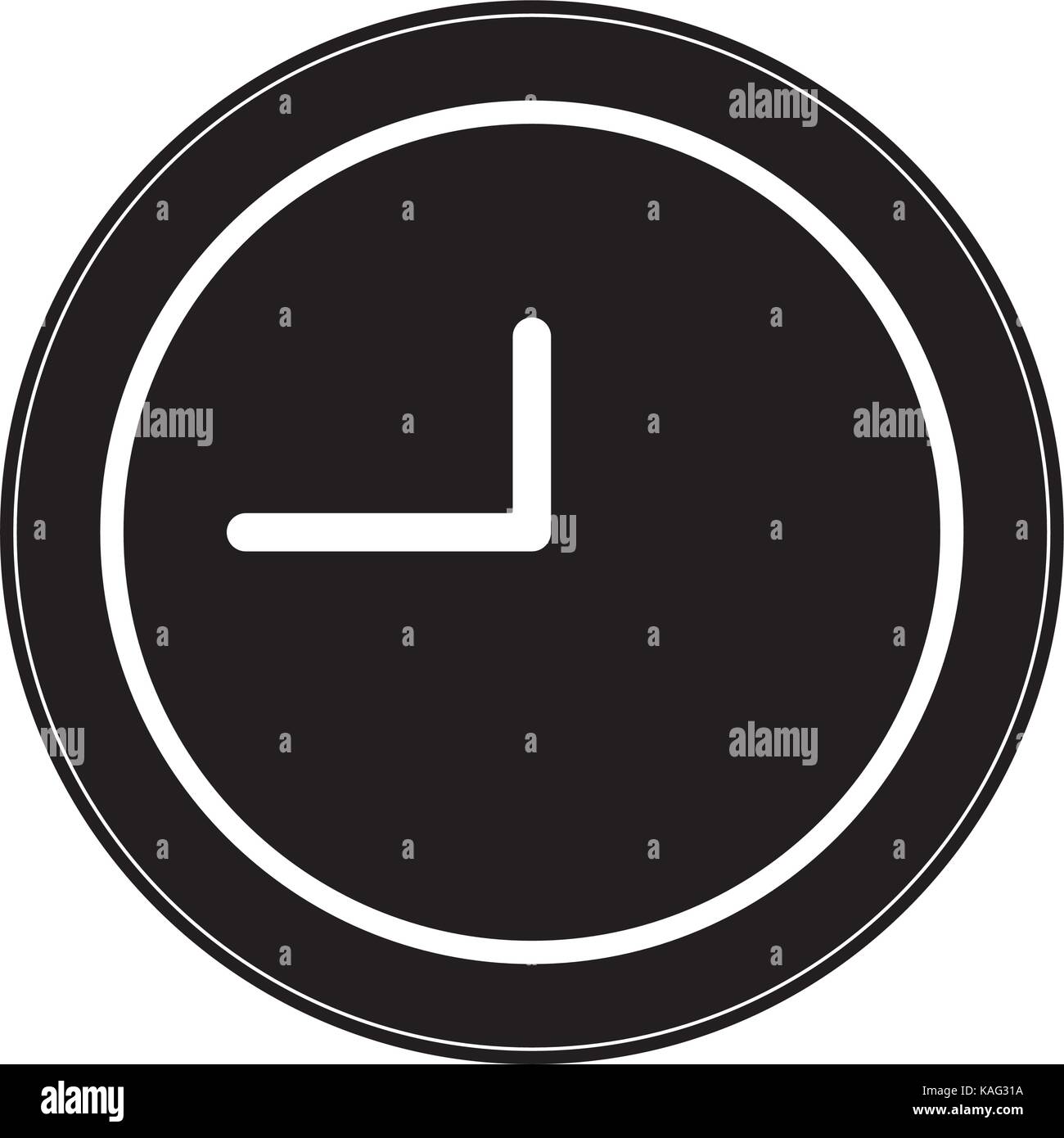 wall clock vector illustration Stock Vector Image & Art - Alamy