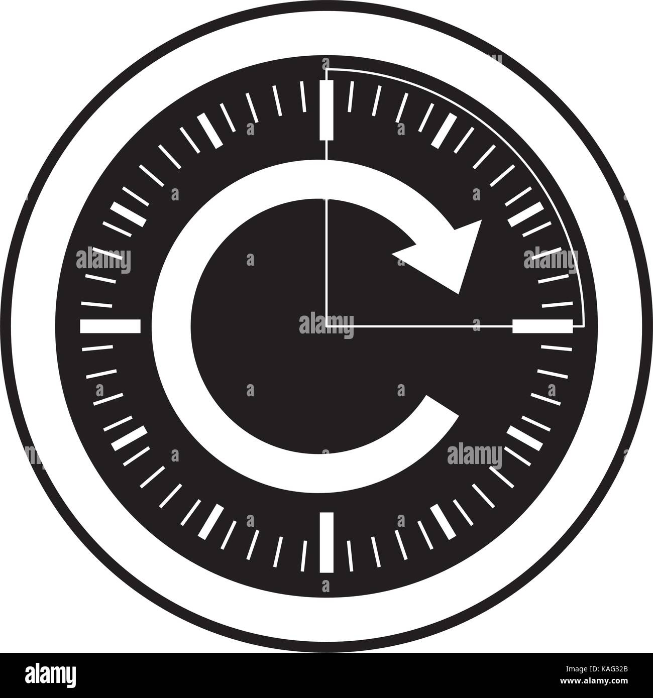 Wall Clock Vector Illustration Stock Vector Image And Art Alamy
