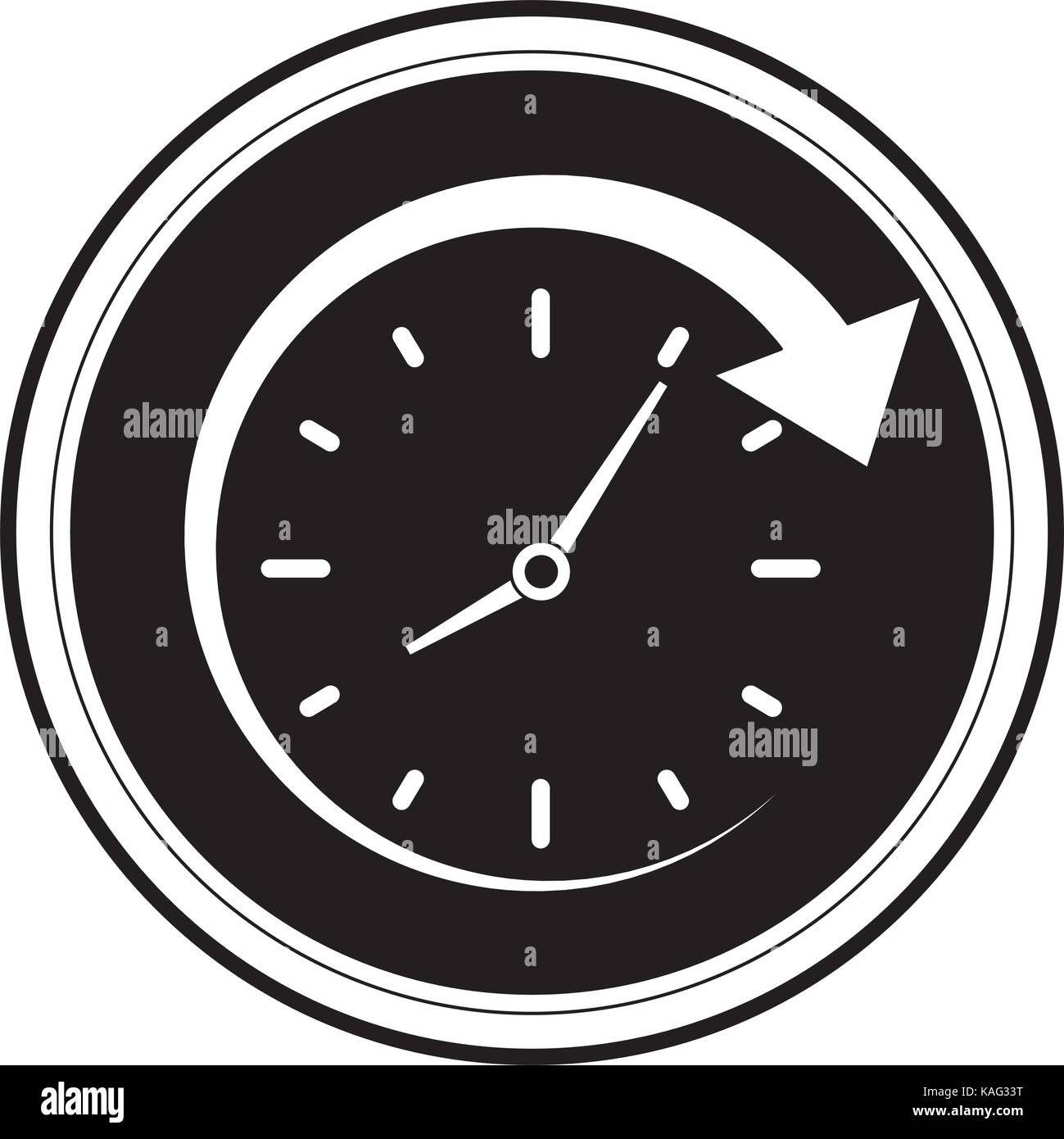 wall clock vector illustration Stock Vector Image & Art - Alamy