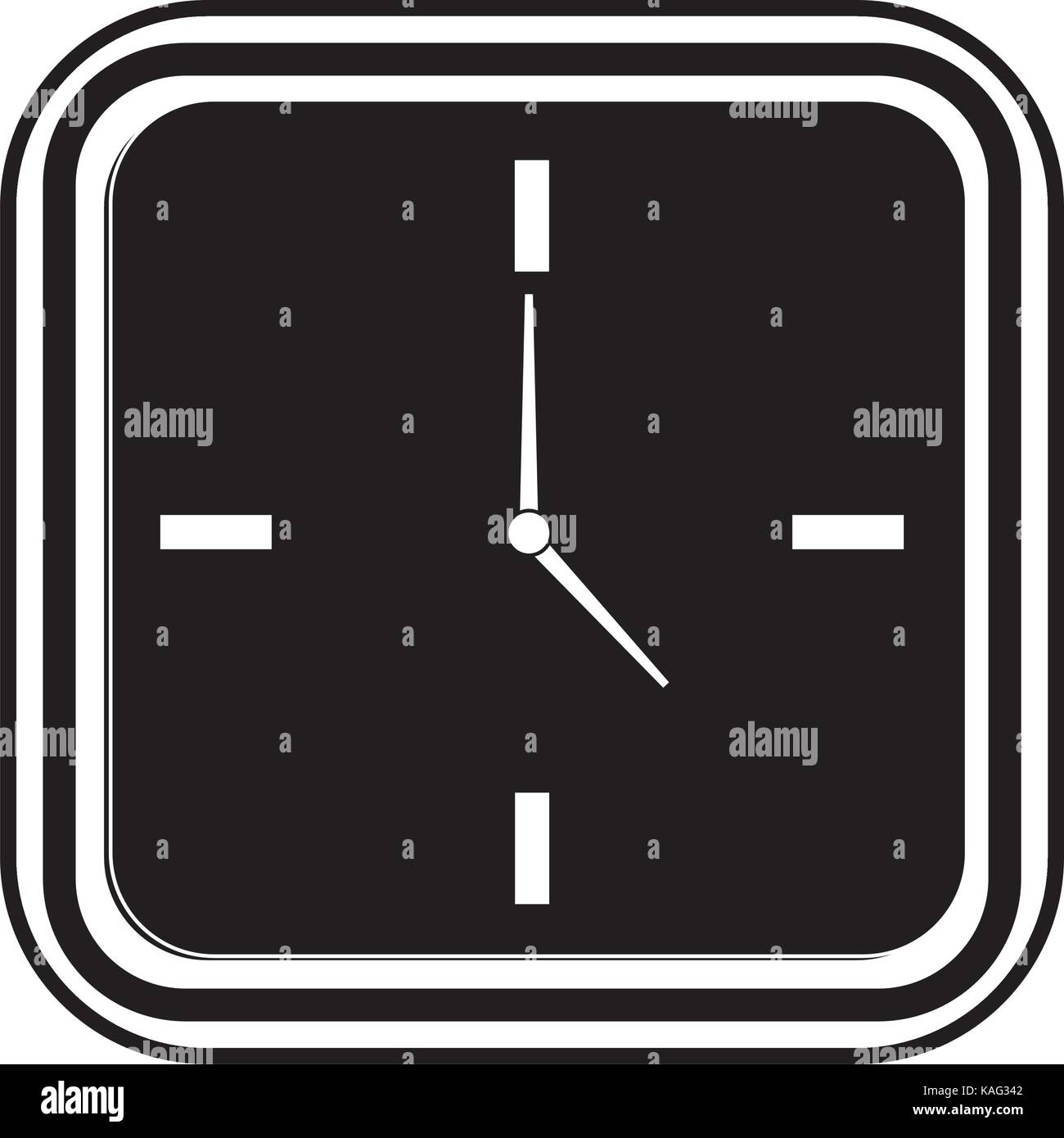 wall clock vector illustration Stock Vector Image & Art - Alamy