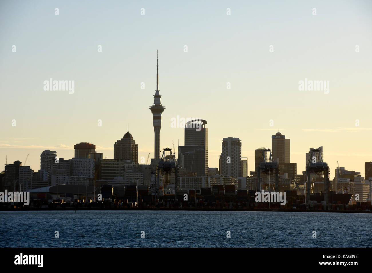 Auckland Harbour, New Zealand Stock Photo - Alamy