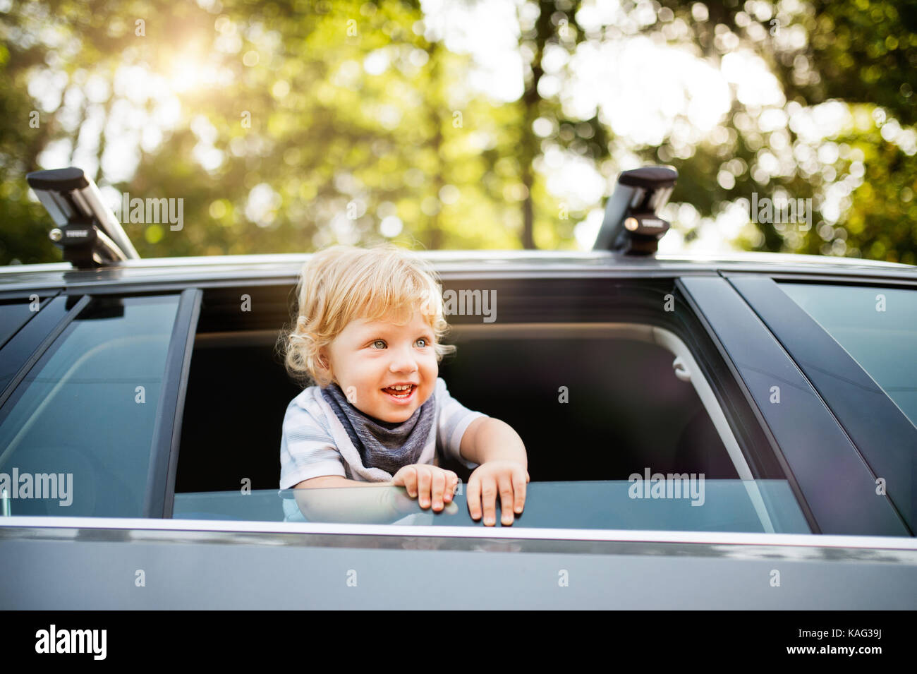 Boy sitting leaning tree hi-res stock photography and images - Alamy