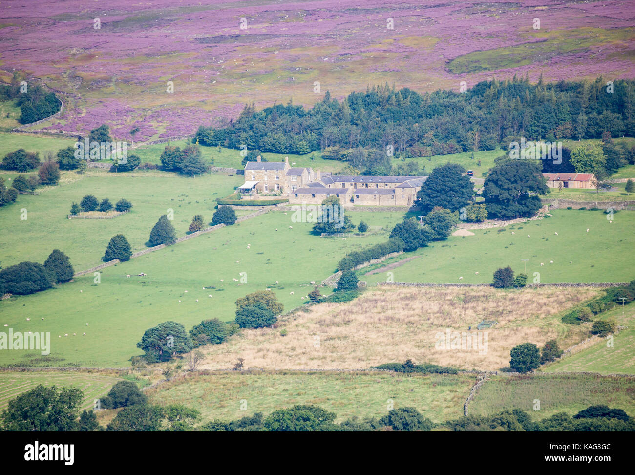View over Westerdale from Castleton Rigg. North York Moors National ...