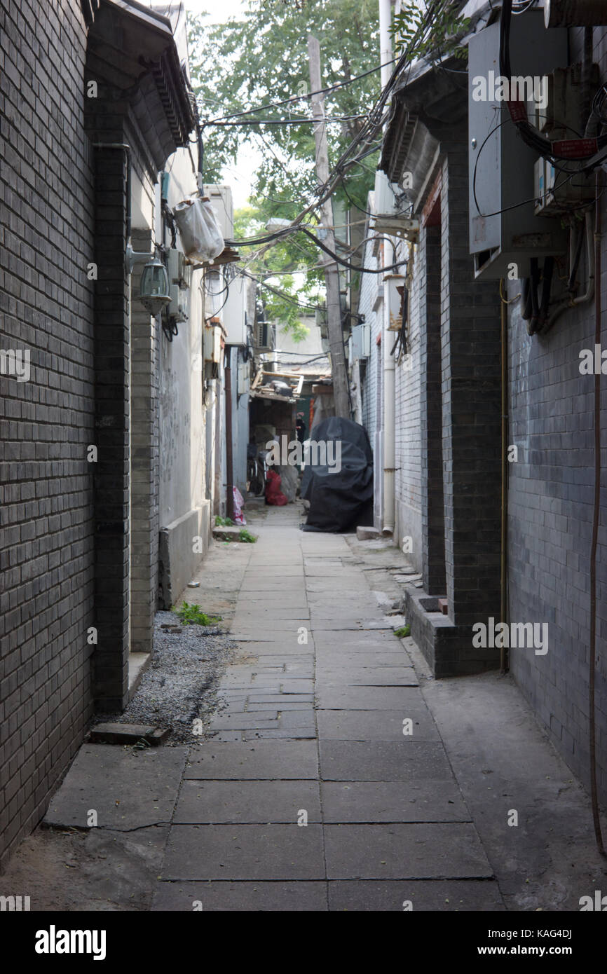 Hutong alley at Andingmen in Beijing Stock Photo - Alamy