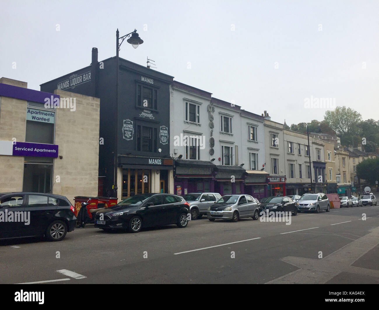 General view of Triangle West on Clifton Triangle, where England ...