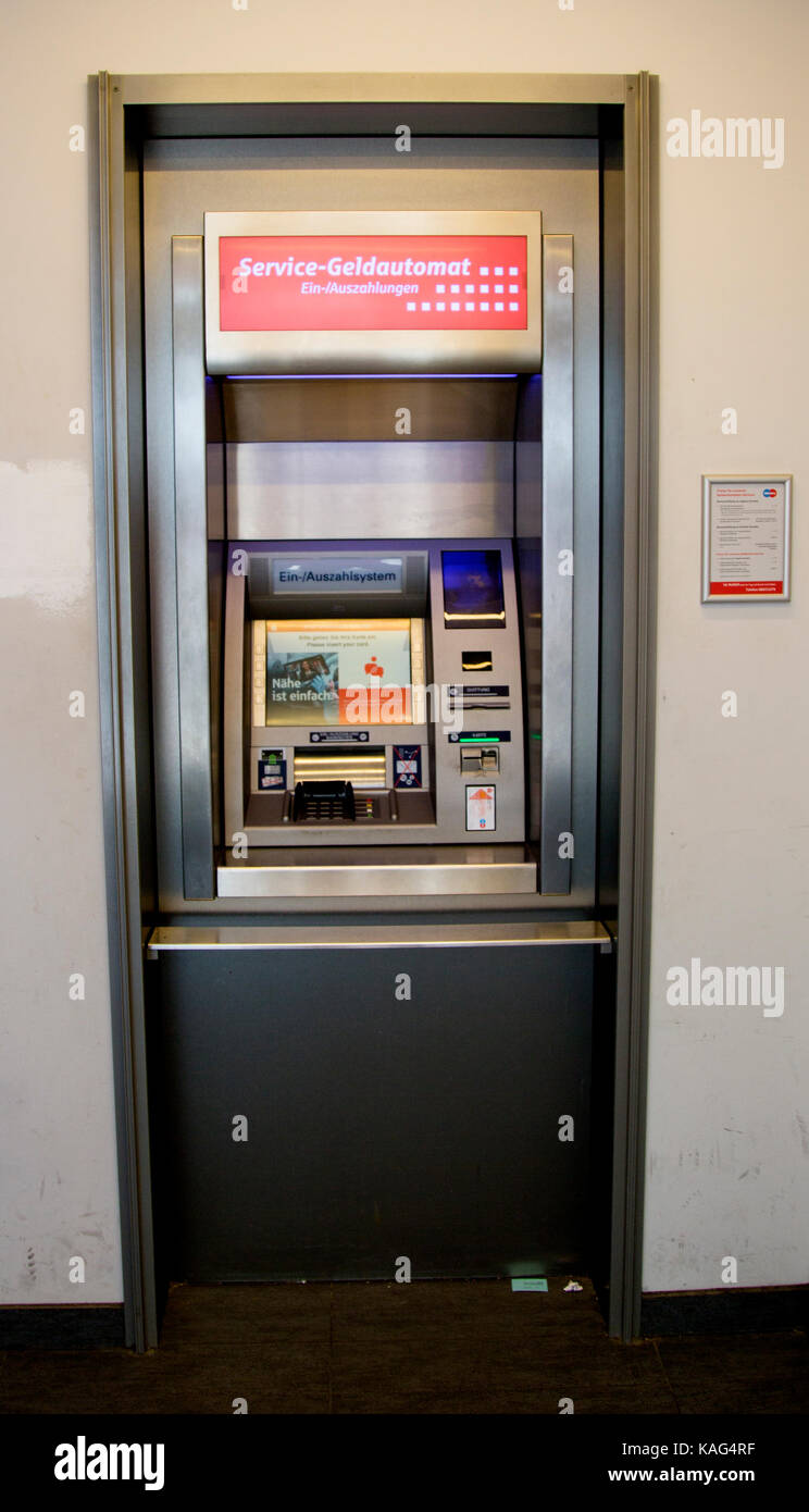 An ATM at the City Savings Bank at Forum Shopping Centre, Birketweg ...