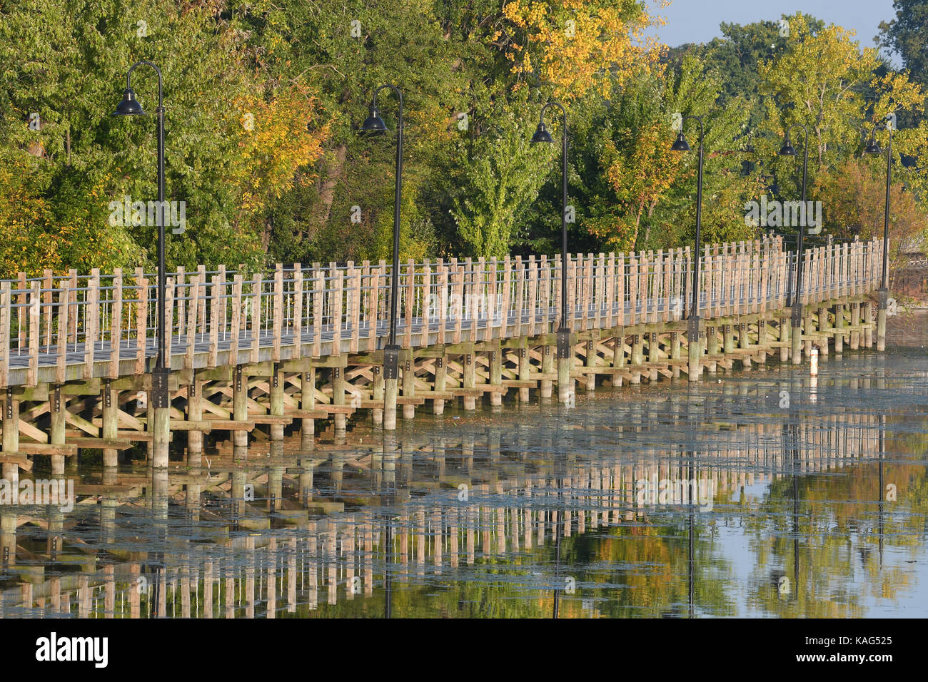 Pathway over river Stock Photo - Alamy