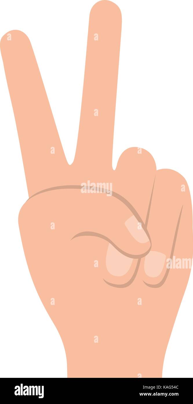 Peace Hand Signal Stock Vector Images - Alamy
