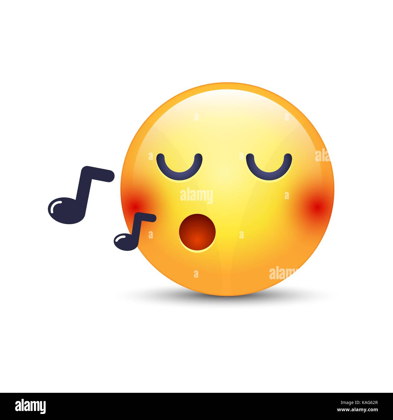 Singing Smiley Face Clip Art