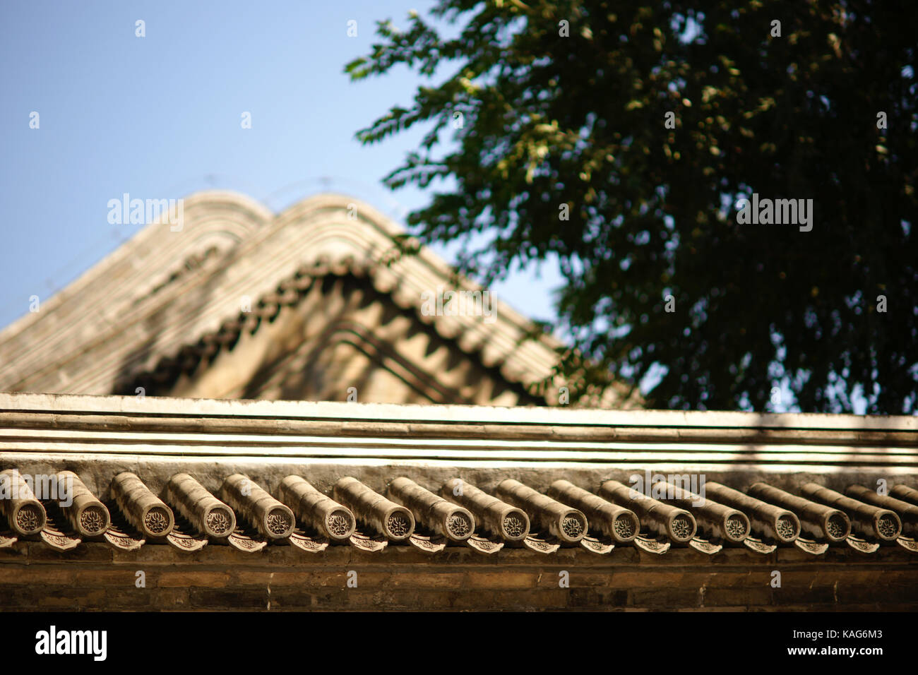 The eaves at Guozijian, Beijing Stock Photo - Alamy
