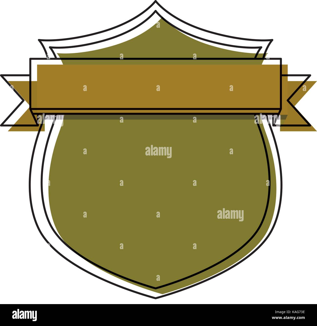 shield with ribbon vector illustration Stock Vector Image & Art - Alamy