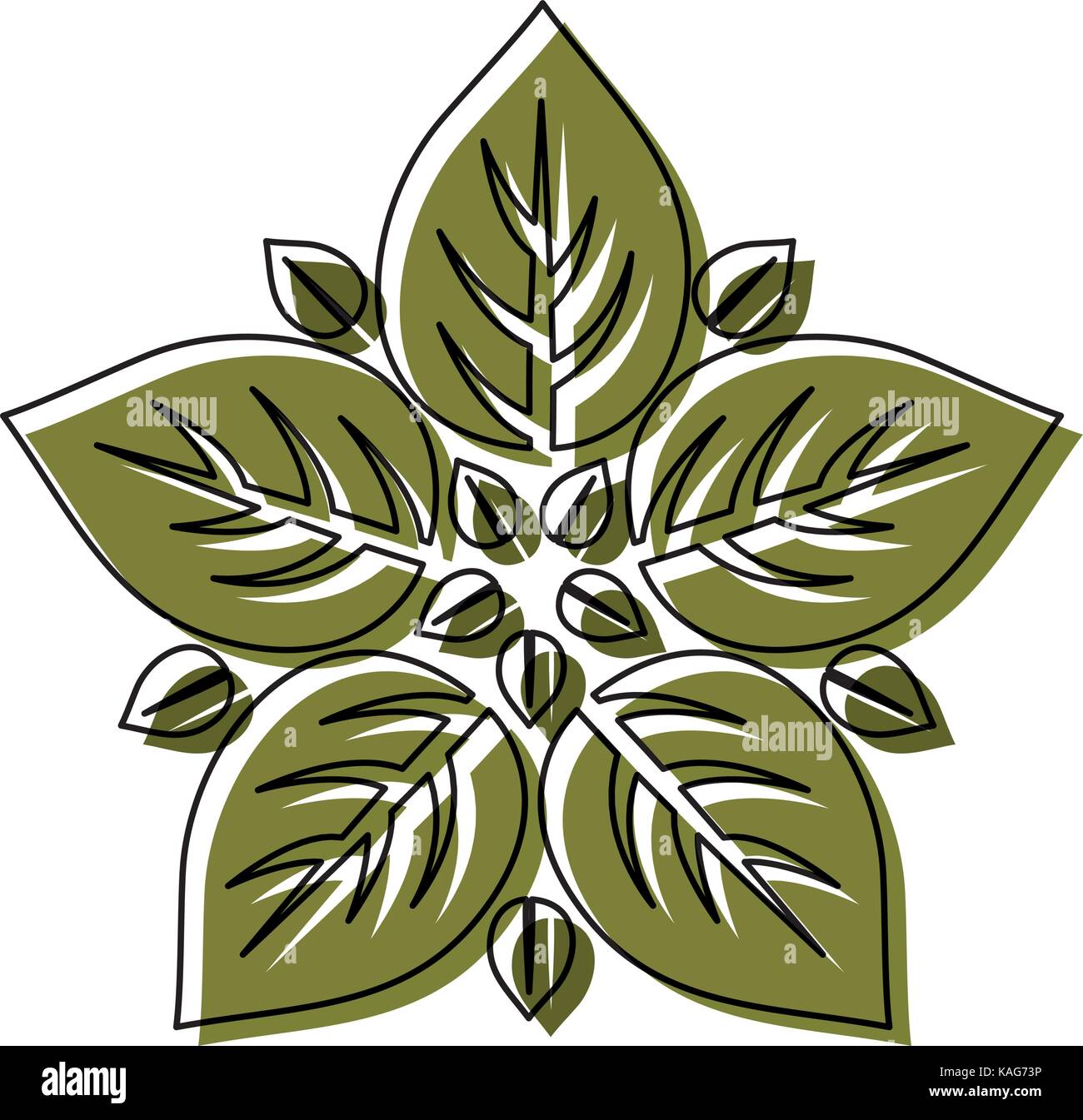 leaf design vector illustration Stock Vector Image & Art - Alamy