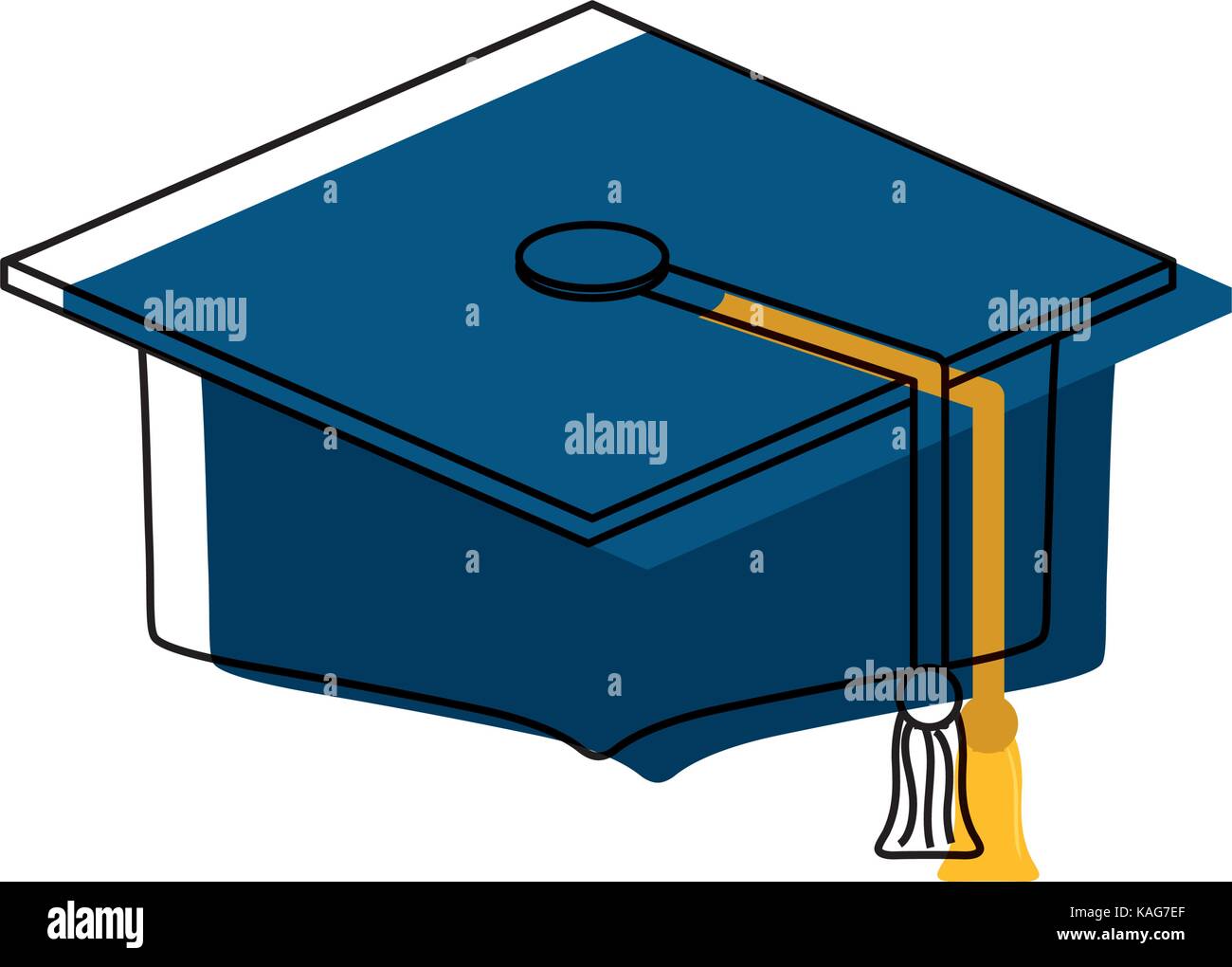 graduation cap vector illustration Stock Vector Image & Art - Alamy