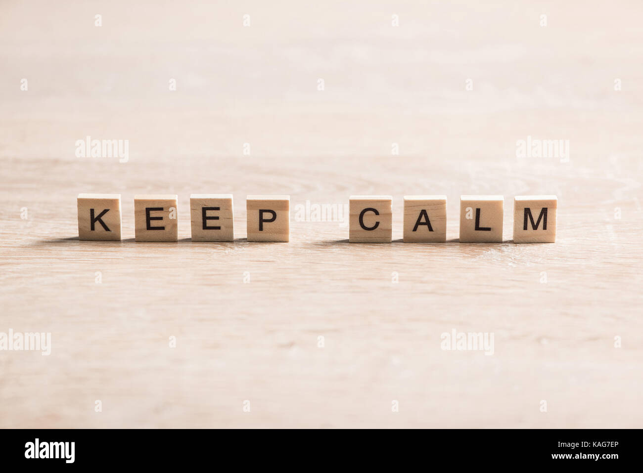 Keep calm phrase Stock Photo - Alamy