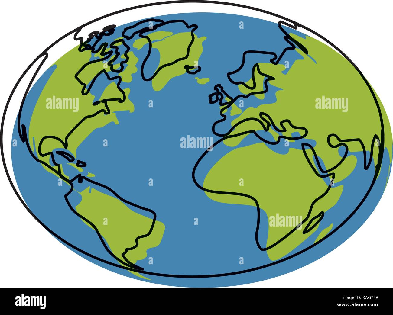 global planet vector illustration Stock Vector Image & Art - Alamy