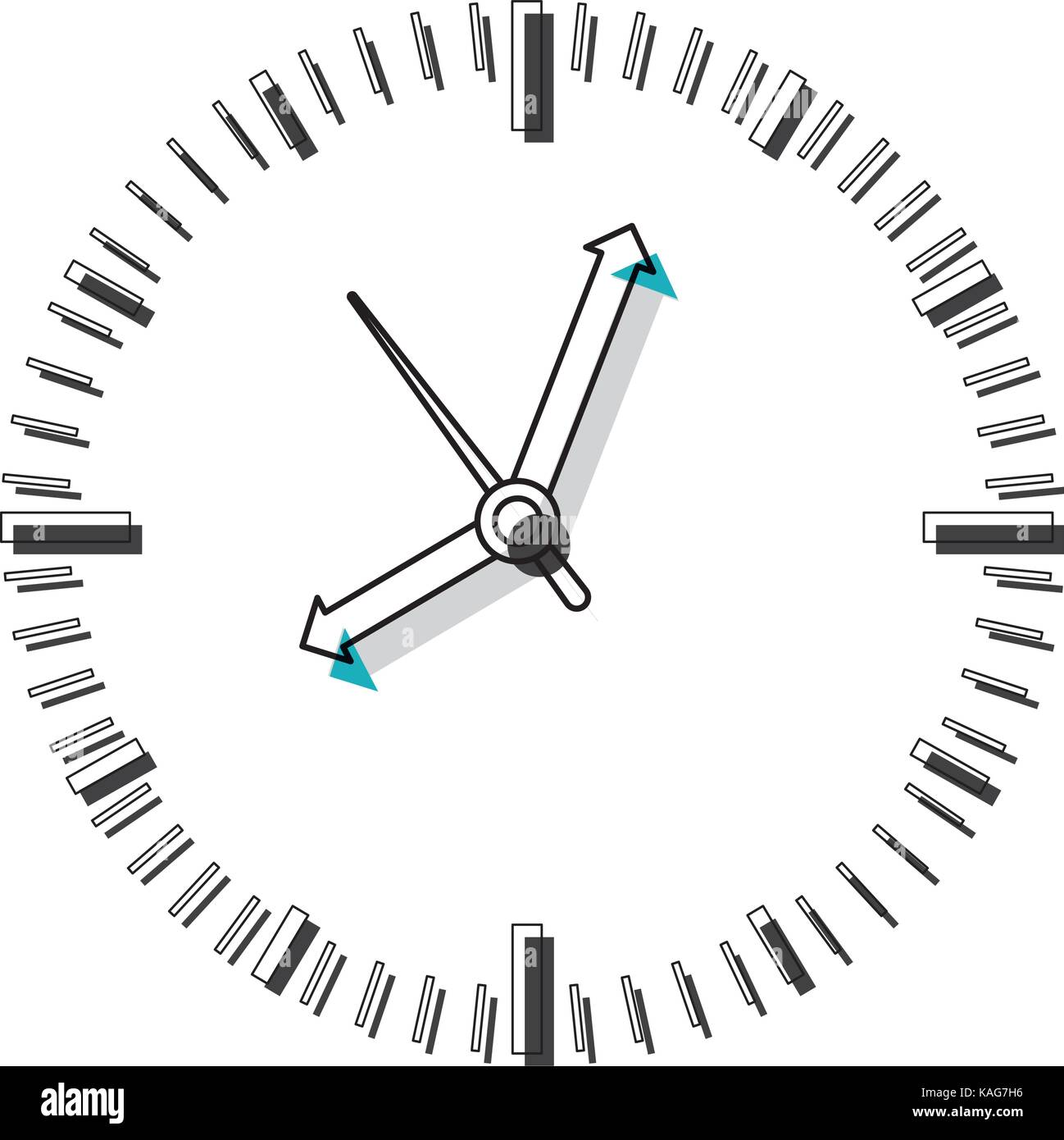 wall clock vector illustration Stock Vector Image & Art - Alamy