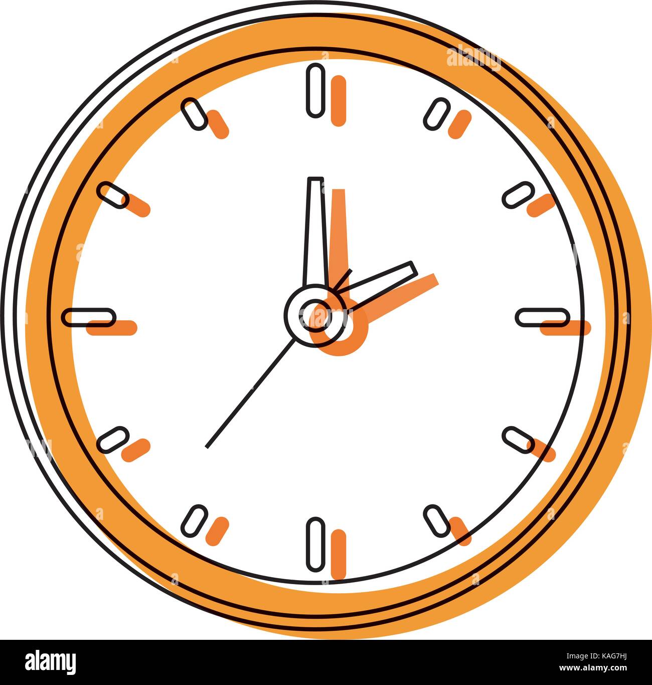 wall clock vector illustration Stock Vector Image & Art - Alamy