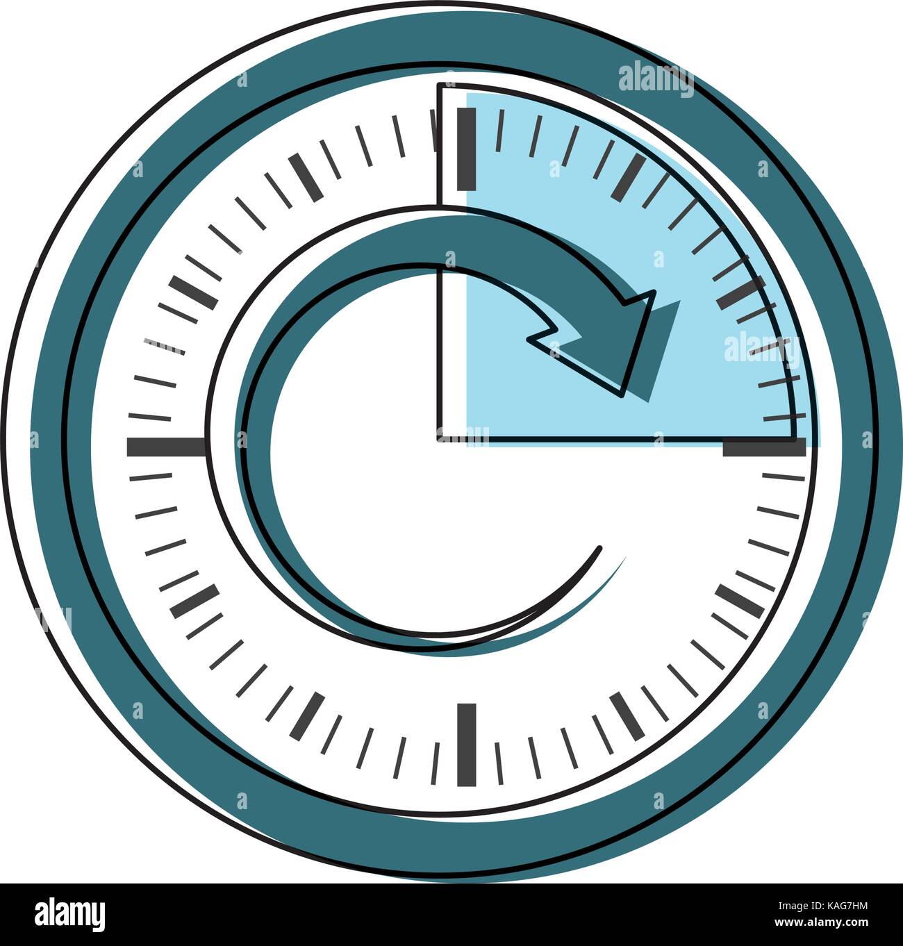 wall clock vector illustration Stock Vector Image & Art - Alamy
