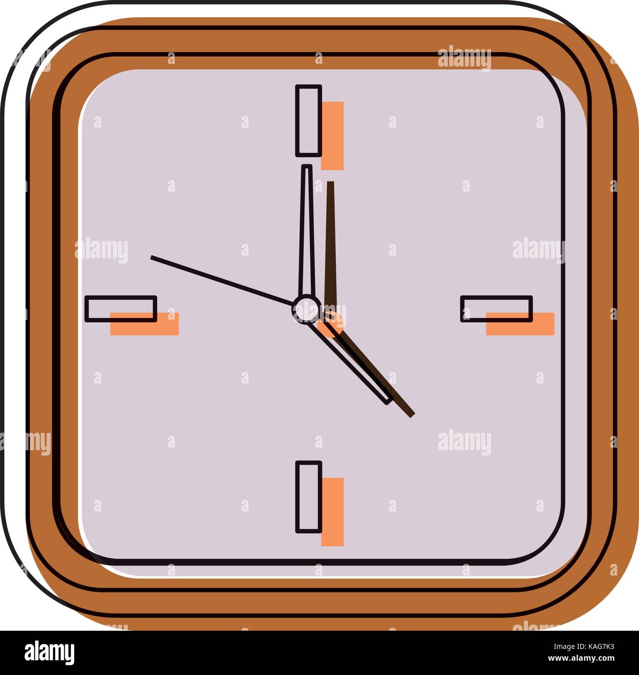 wall clock vector illustration Stock Vector Image & Art - Alamy