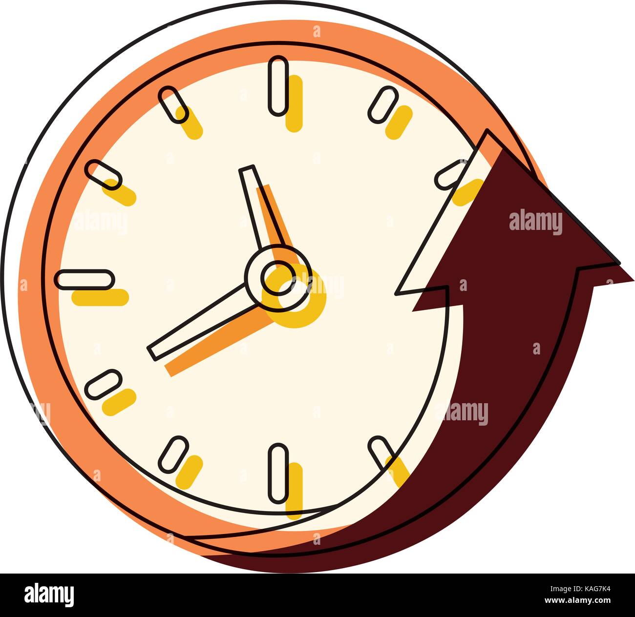 wall clock vector illustration Stock Vector Image & Art - Alamy