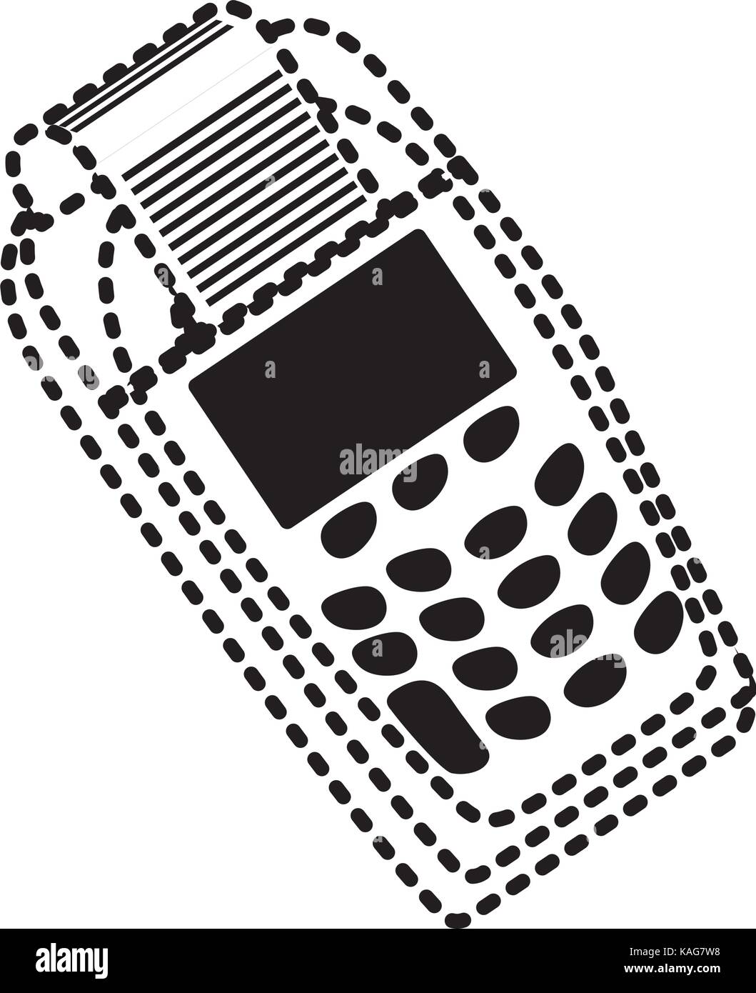 dataphone sticker vector illustration Stock Vector Image & Art - Alamy