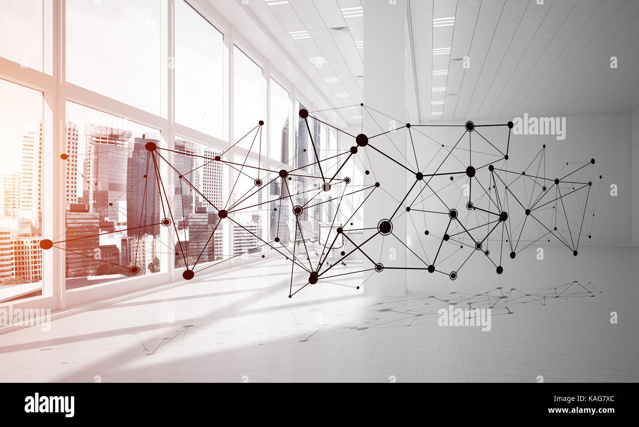 Networking and wireless connection as concept for effective modern ...