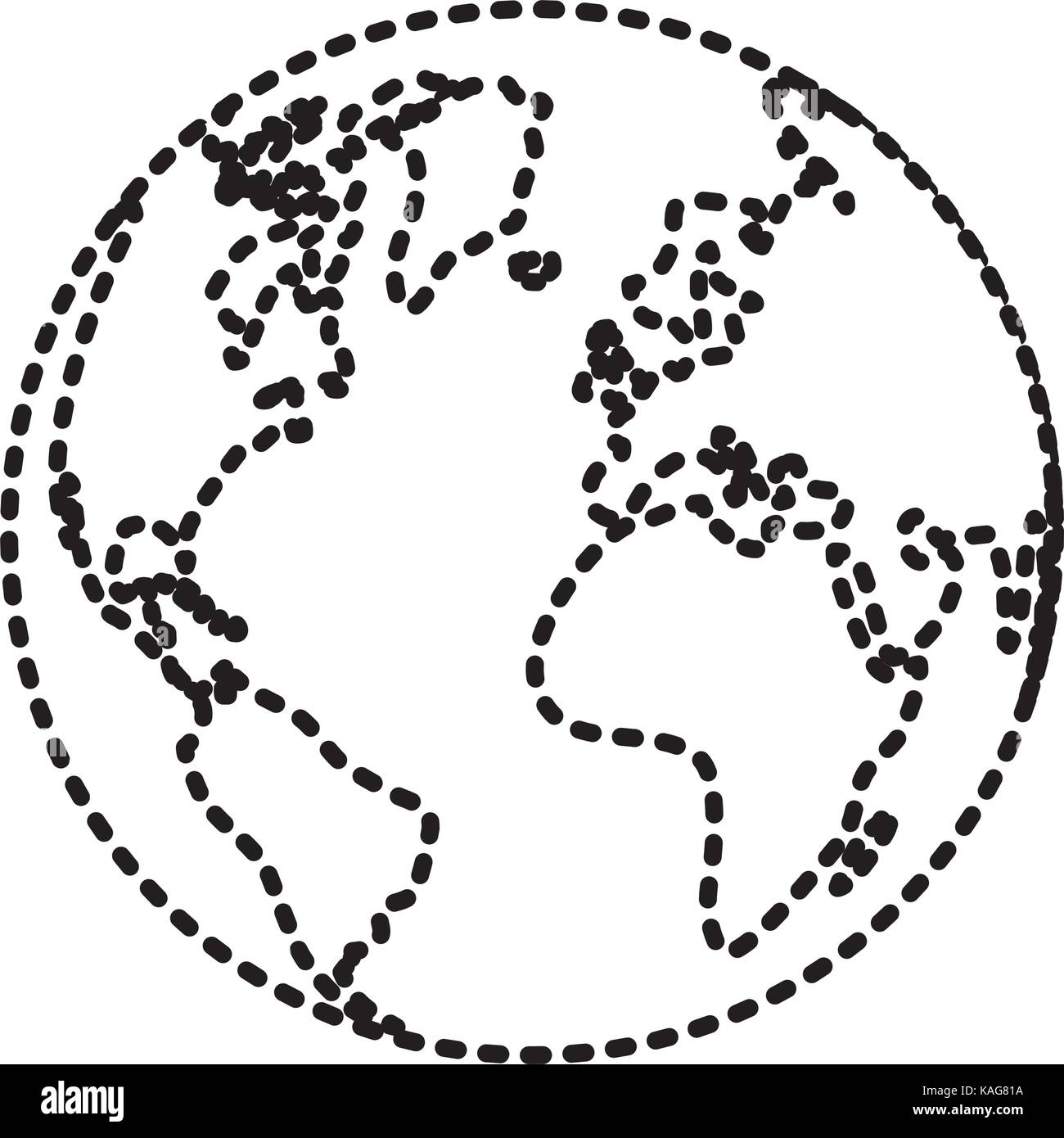 global planet sticker vector illustration Stock Vector Image & Art - Alamy