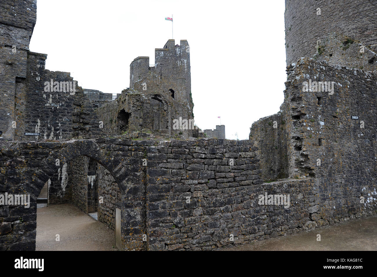 Inside Pembroke Castle Stock Photo - Alamy