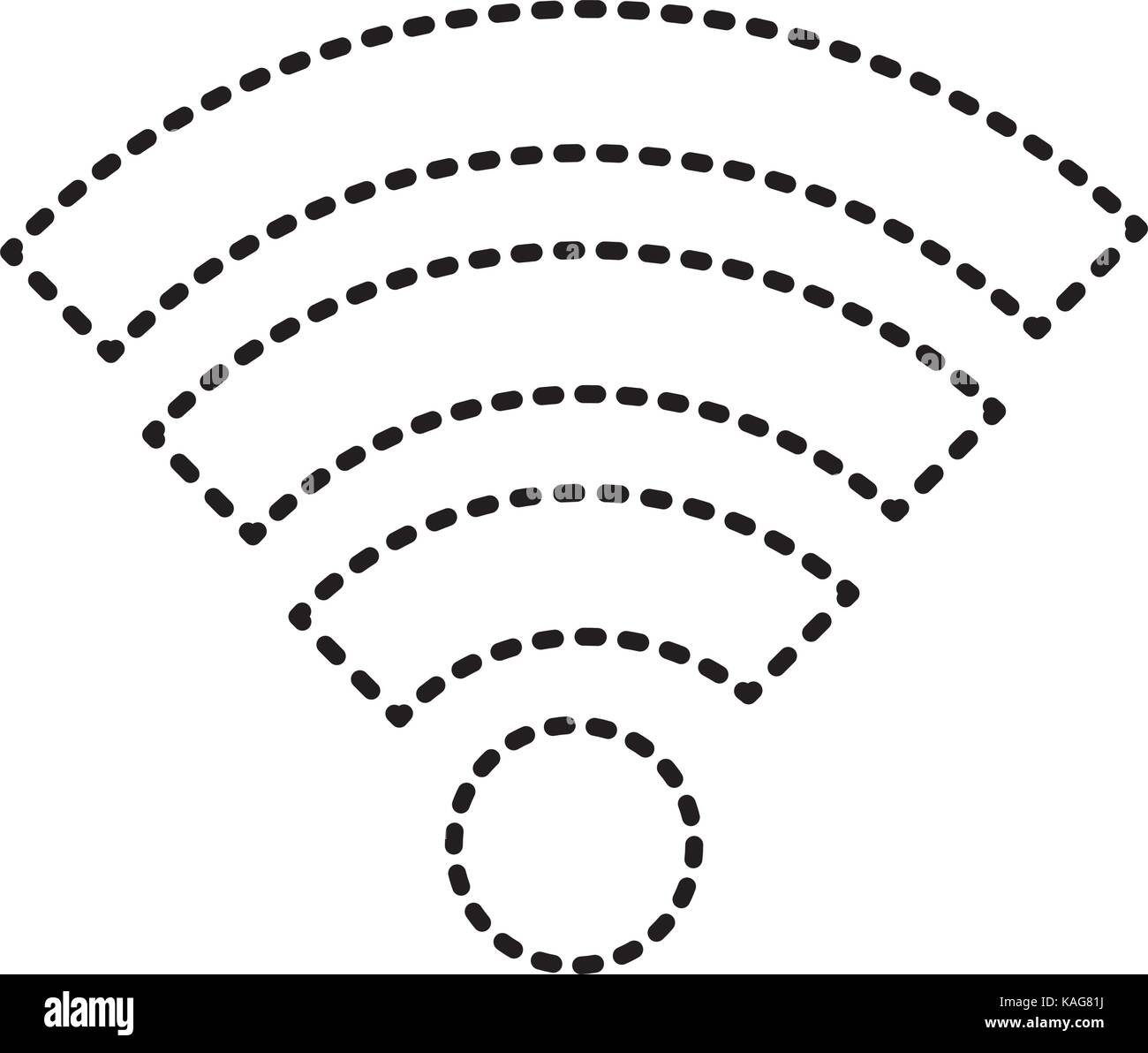 wireless sticker vector illustration Stock Vector Image & Art - Alamy