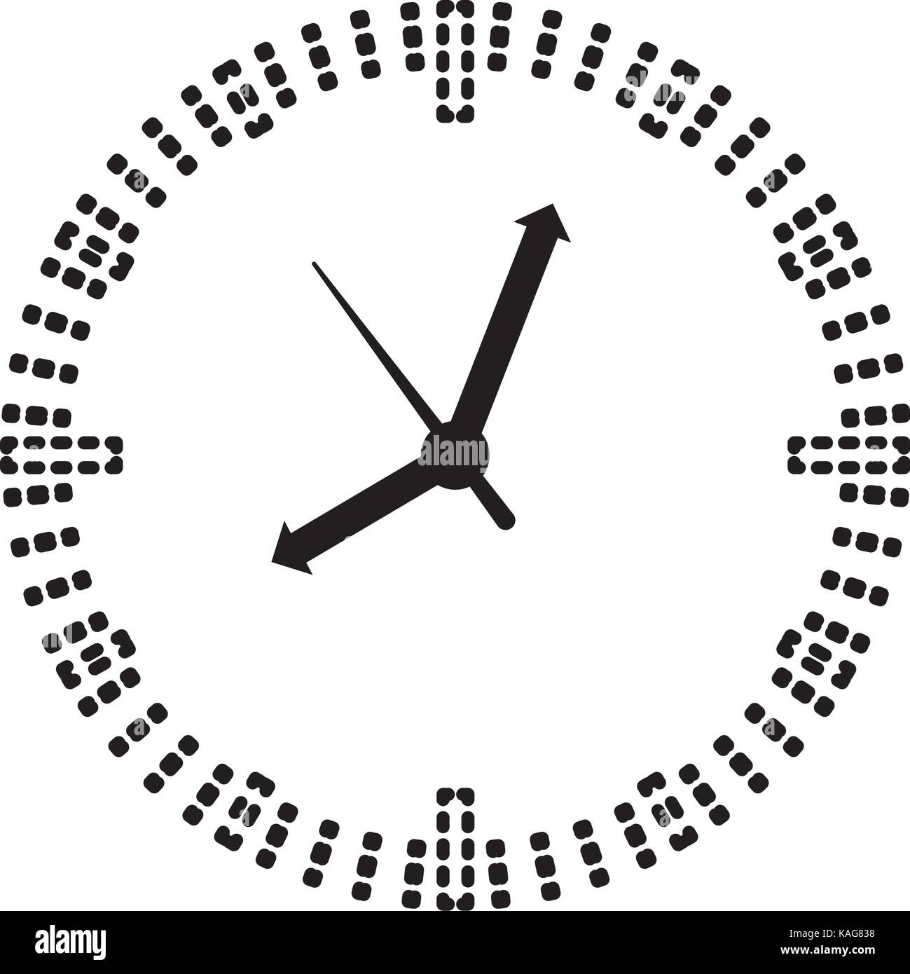 wall clock sticker vector illustration Stock Vector Image & Art - Alamy